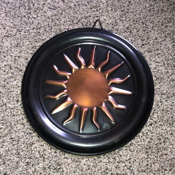 Accents | Copper Metal Wall Decor Sun | Poshmark